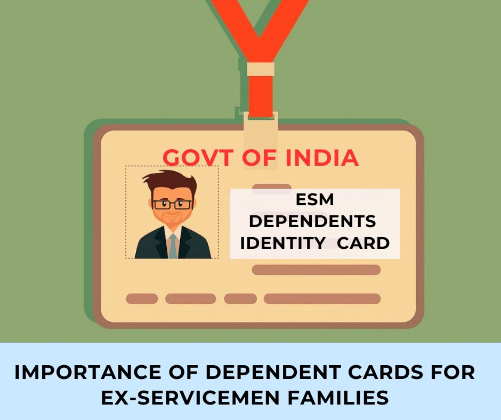 Dependent Identity cards for Ex-Servicemen Families 5 uses