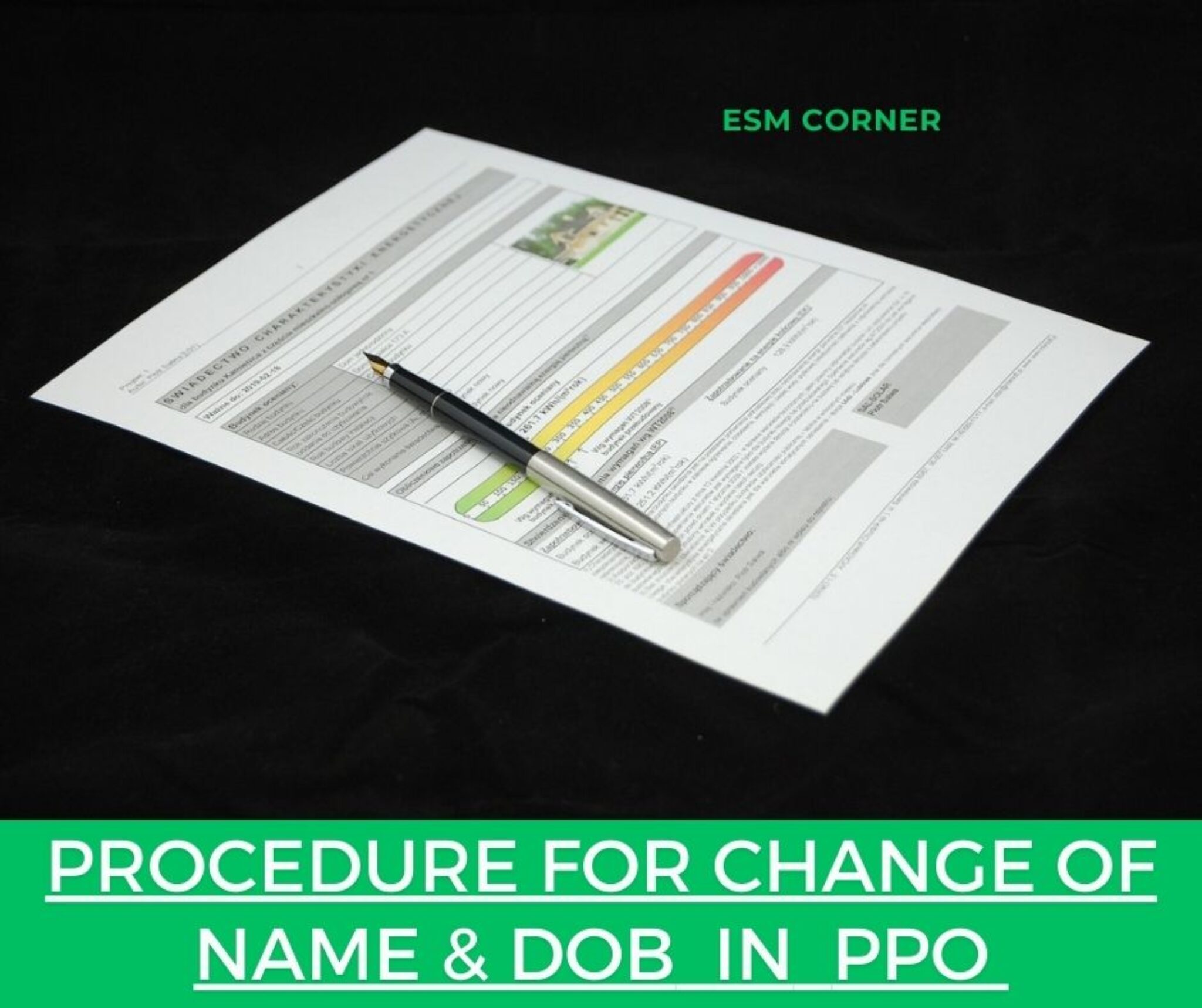 Change of Name and DOB in PPO – Standardized Procedure