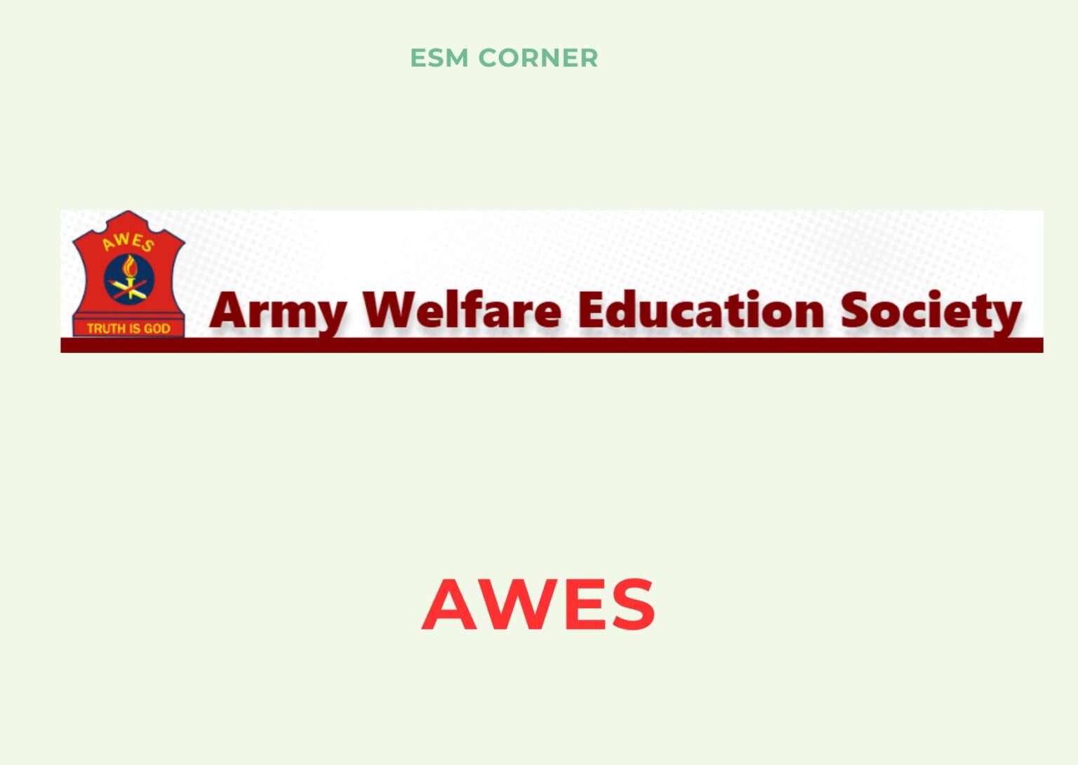 AWES Website: Admissions, Exams & Schools for defence Kids