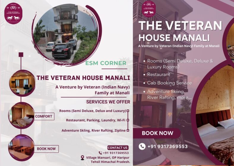 Veteran House Manali Peaceful Homestay for serving & Veteran