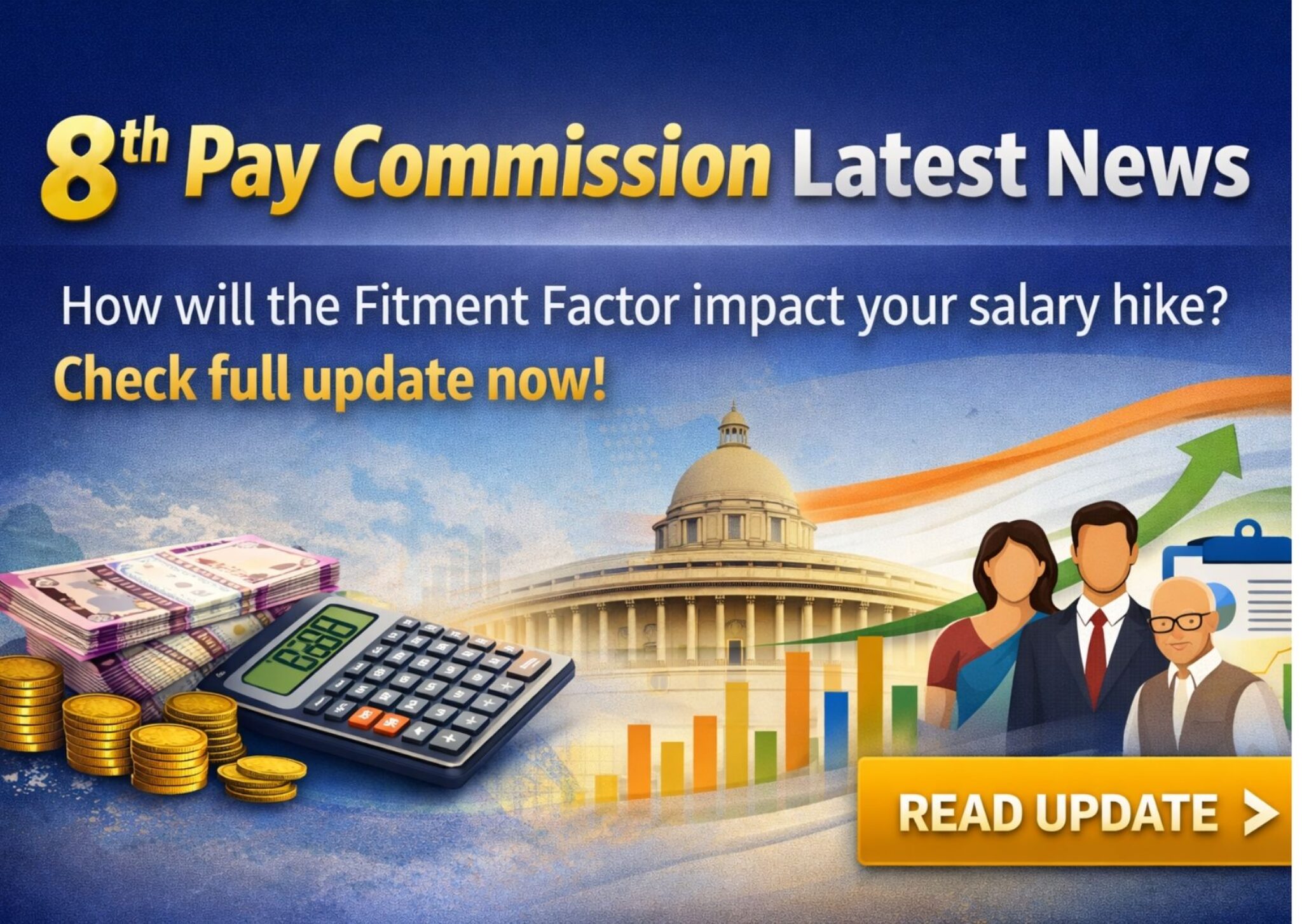 Fitment Factor: 8th Pay Commission latest news & Updates