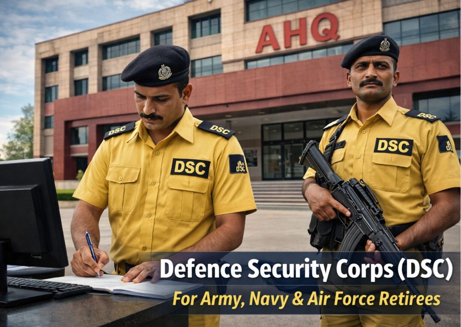 how to Join DSC (Defence Security Corps) After Retirement