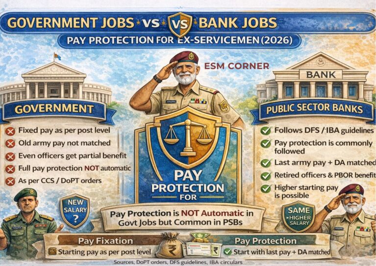 Understanding Pay Fixation & Pay Protection for Ex-Servicemen