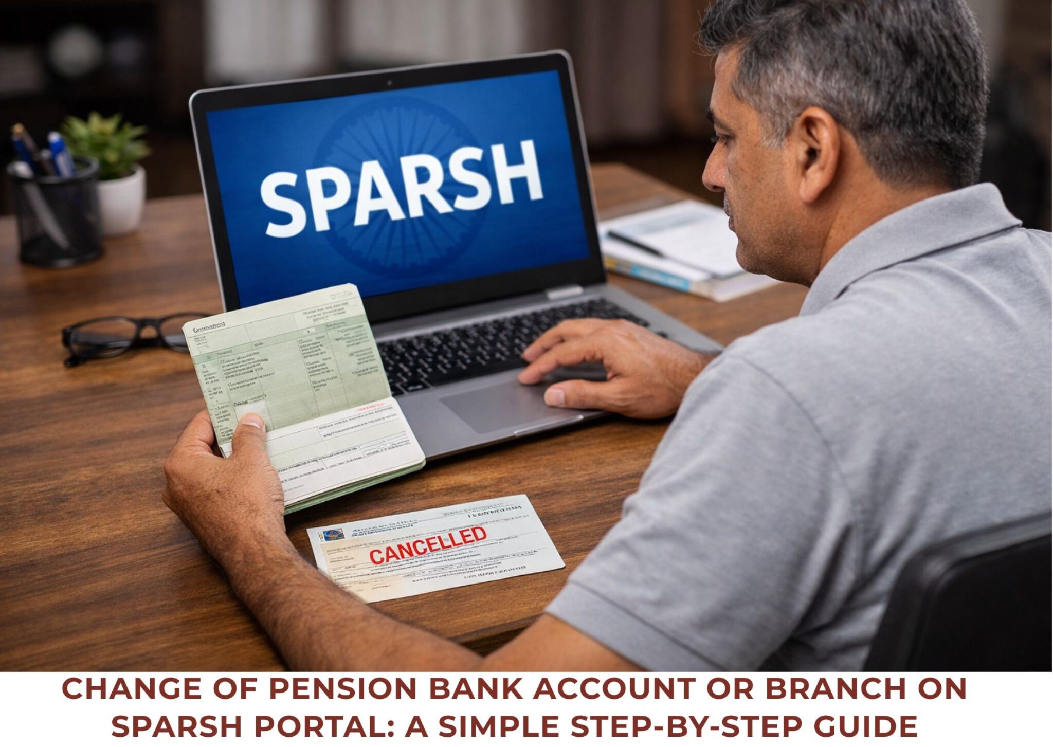 How to Change Pension Bank Account in SPARSH in 5 steps