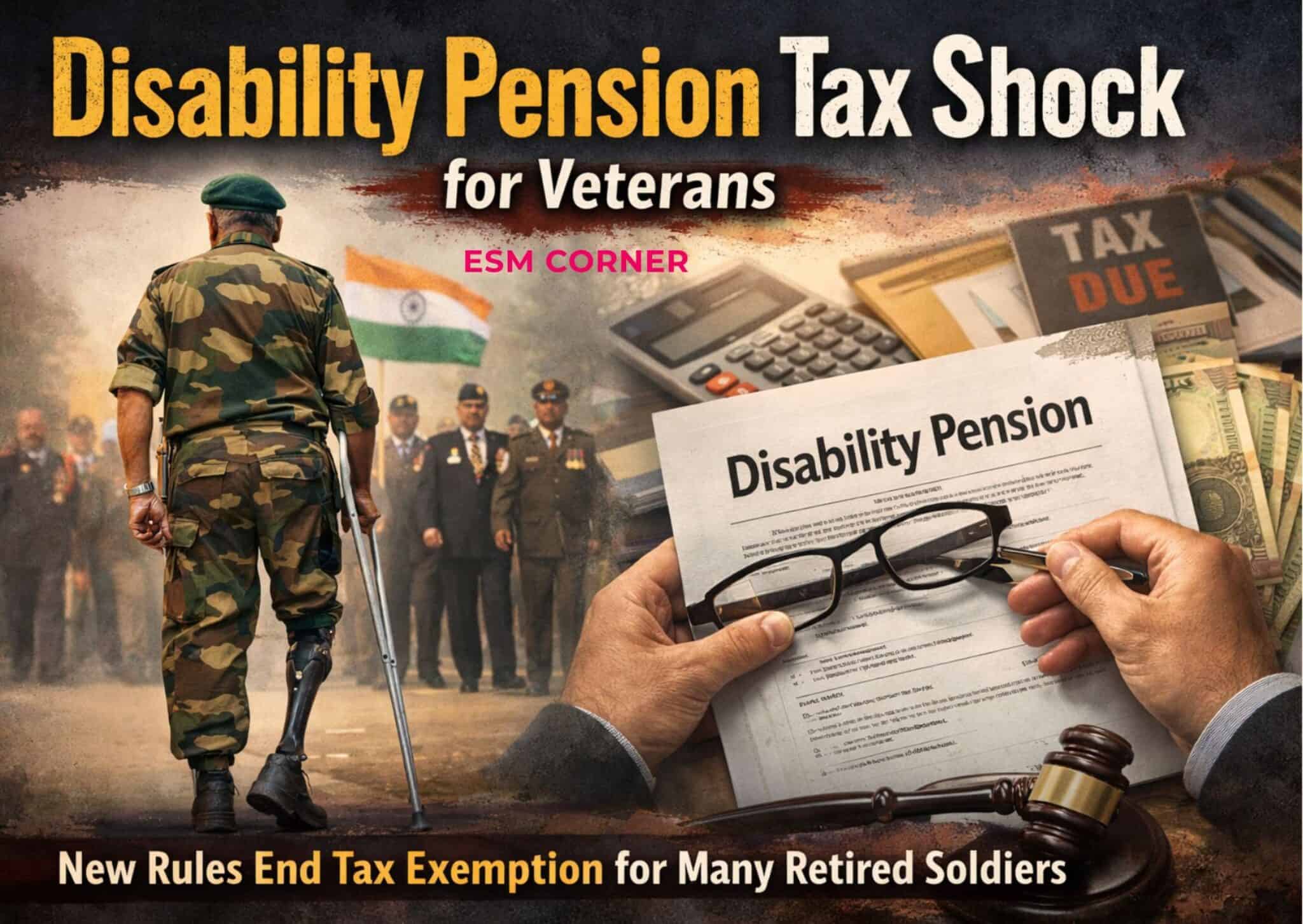 Disability Pension Tax rule 2026 Affects Retired Soldiers